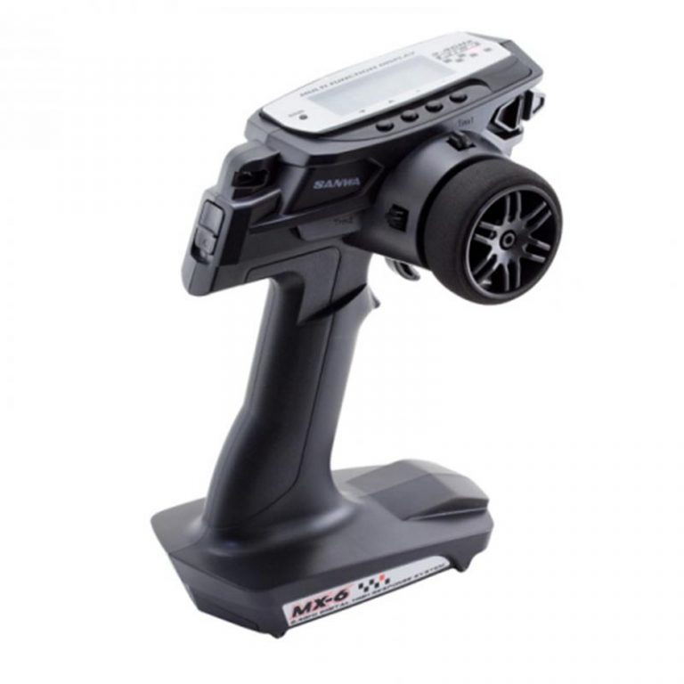Sanwa MX-6 2.4 GHz FH-E Transmitter + 2x RX-391W Receiver - Heliland.com
