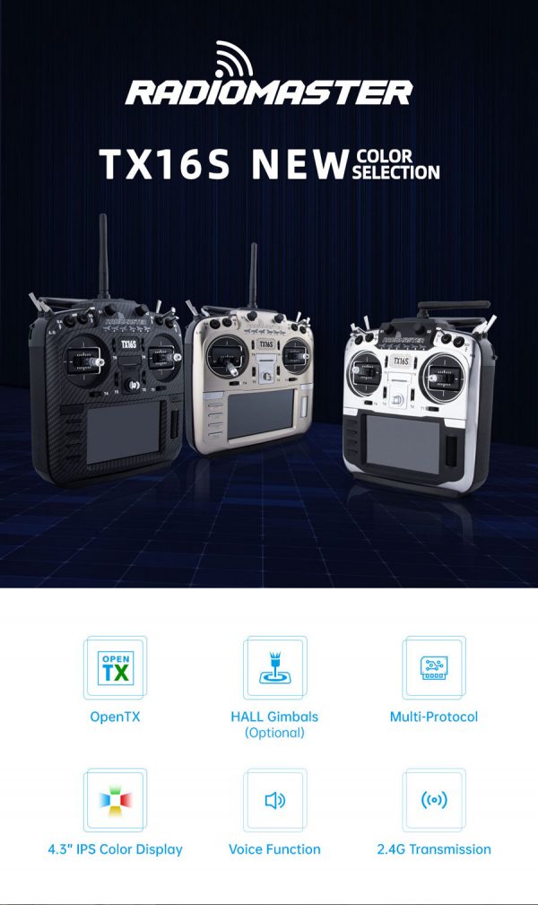 RadioMaster TX16S HALL Edition - Gold - Heliland.com